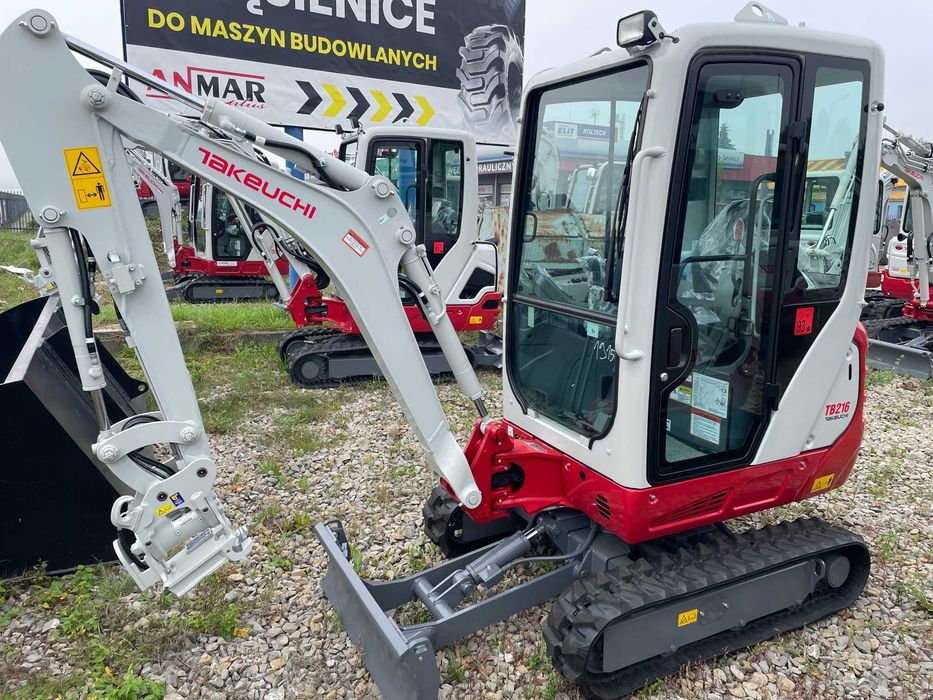 Nowa minikoparka Takeuchi TB216 V4 powertilt yanmar kubota wacker cat ...