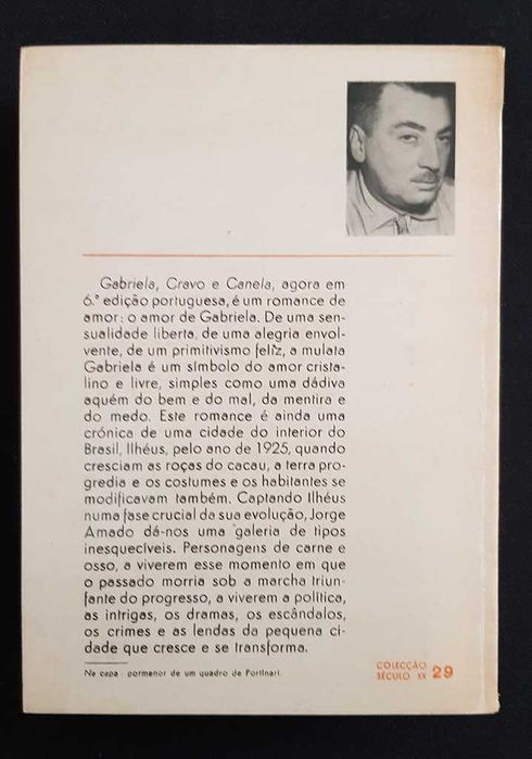 Jorge Amado "Gabriela, cravo e canela" Lisboa • OLX Portugal