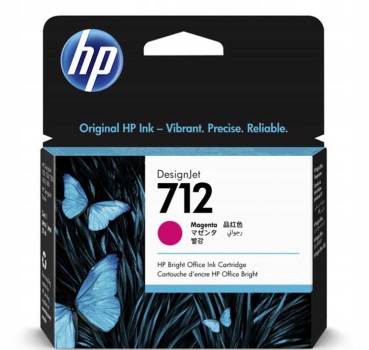 Tusz HP 712 3ED67A HP DesignJet T210 T230 T250 T630 T650 29mlczerwony ...