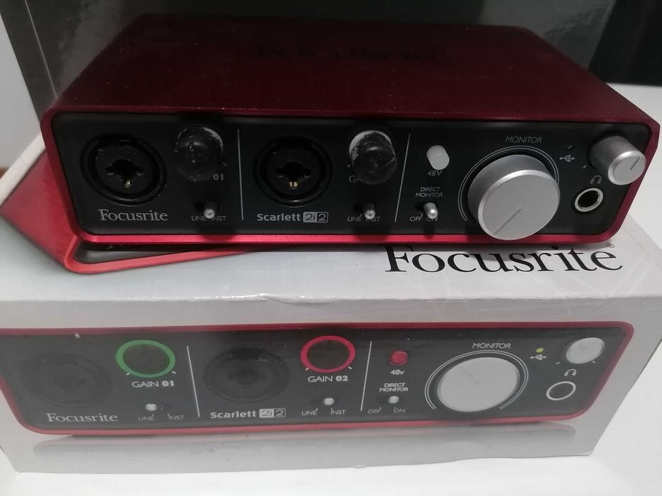 Focusrite Scarlett 2i2 São Vicente Ferreira • OLX.pt