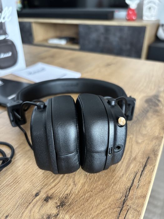 Marshall Major IV bt Nauszne Słuchawki Oryginalne Bluetooth Bezprzew ...