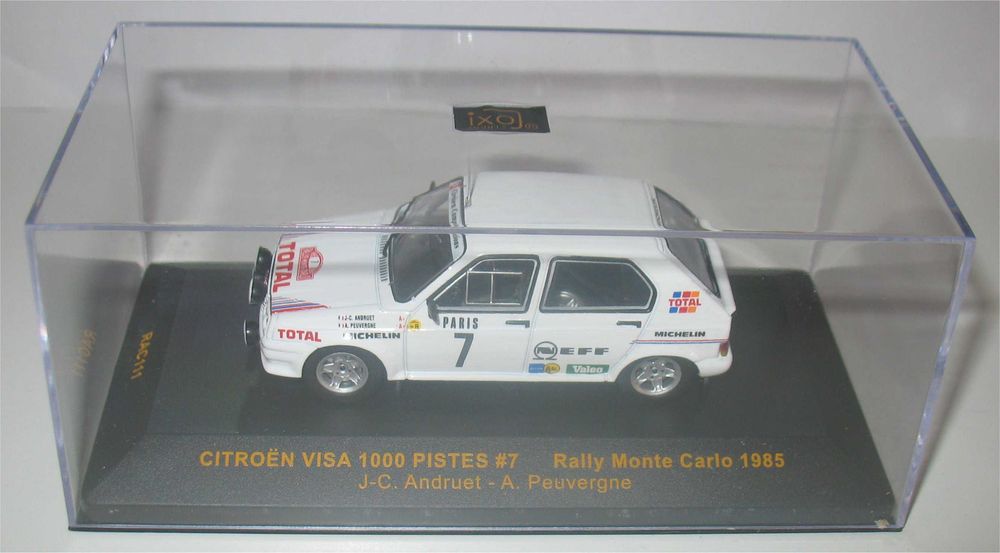 Citroen Visa 1000 Pistes - Rally Monte Carlo 1985- Jean-Claude Andruet ...
