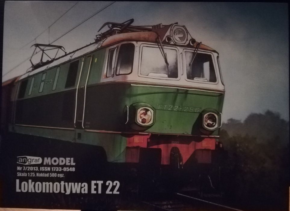 Lokomotywa ET 22 1:25 model kartonowy angraf Ostrołęka • OLX.pl