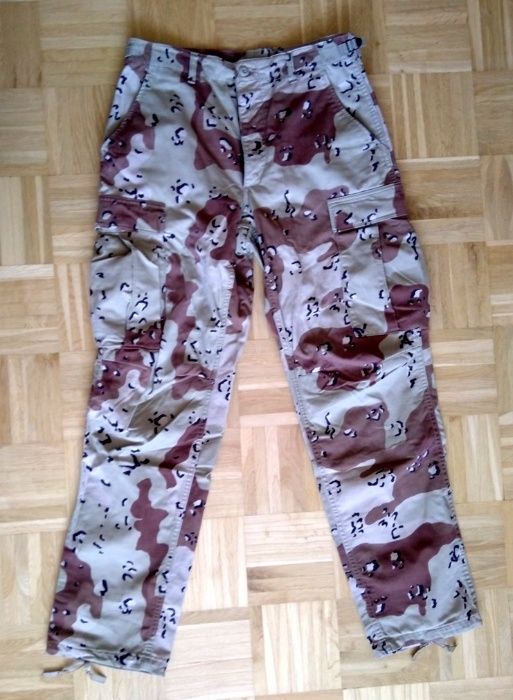 Spodnie wojskowe BDU, Six-Color/ 6 Color Desert Pattern, kontrakt USA ...