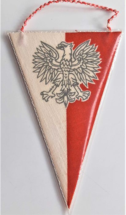 Proporczyk Wodzisław Śląski Herb Polska flaga Orzeł bez korony Łódź ...