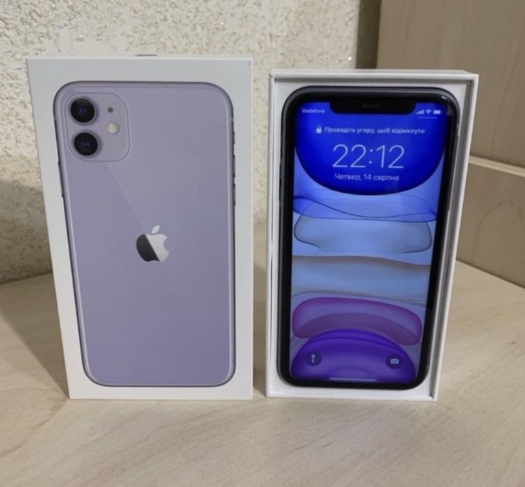 Айфон iphone 11 64 гб gb фіолетовий оригінал + подарунок: 6 500 грн ...