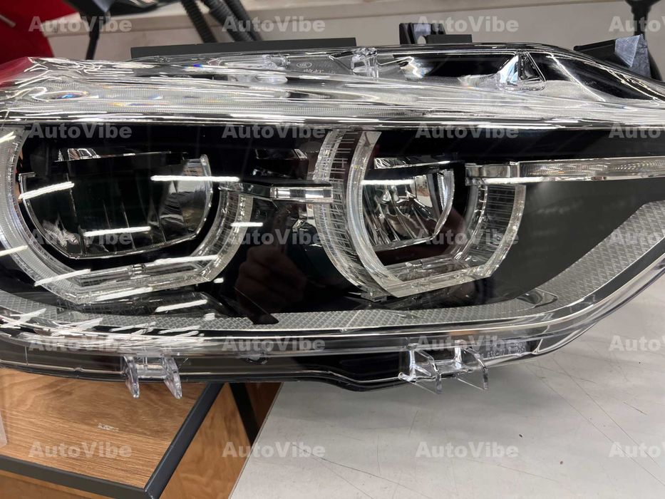 Фары bmw f30 f31 full led фари передні бмв ф30 фішка в фішку з галоген ...