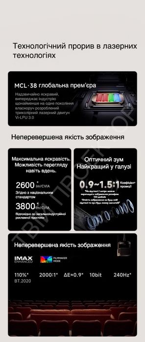 Проектор 4К Vidda C2 PRO: 72 000 грн. - Проектори Київ на Olx