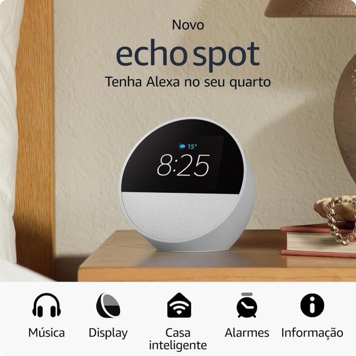 Amazon Alexa Echo Spot 2024 Relógio Despertador Amazon NOVO SELADO ...