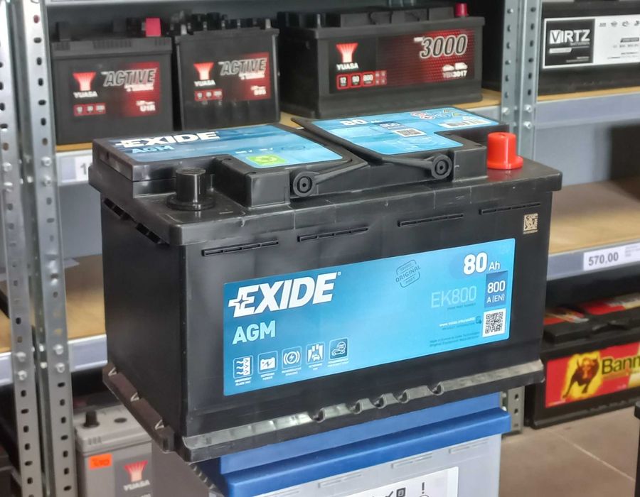 Akumulator AGM Exide EK800 12V 80AH 800A start/stop Nowy Tarnowskie ...
