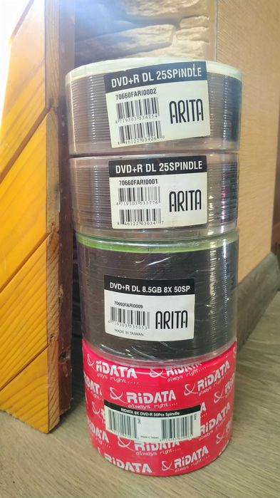 Диски DVD-R, DVD+R DL новые в боксах: 400 грн. - CD / DVD / Платівки ...