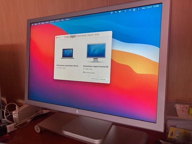 Monitor komputerowy cinema HD display Apple Mac 30 cali Mikołów Reta ...