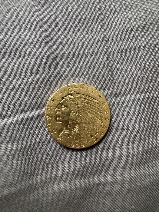 Złota Moneta 5 Dolarów 1909 Warszawa Białołęka • OLX.pl