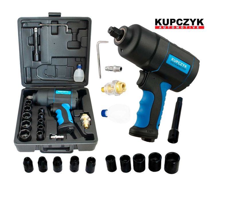 Klucz Pneumatyczny Udarowy KPK-1500 nm 1/2 Kupczyk Zestaw 10 nasadek Niepołomice • OLX.pl