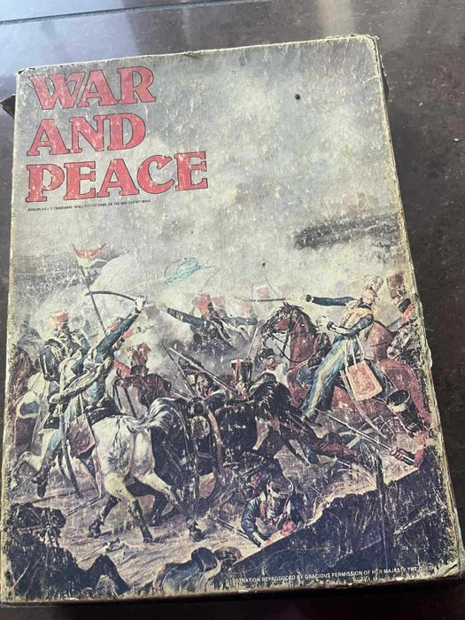 Stara gra planszowa strategiczna wojenna War and Peace w. angielska ...