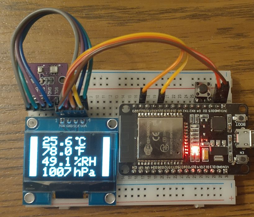 Zestaw edukacyjny Arduino ESP32 devkit BMP280+AHT20 OLED 1,3" Suwałki • OLX.pl