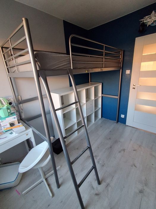 Łóżko piętrowe ikea svarta plus materac ikea matrand Piotrków ...