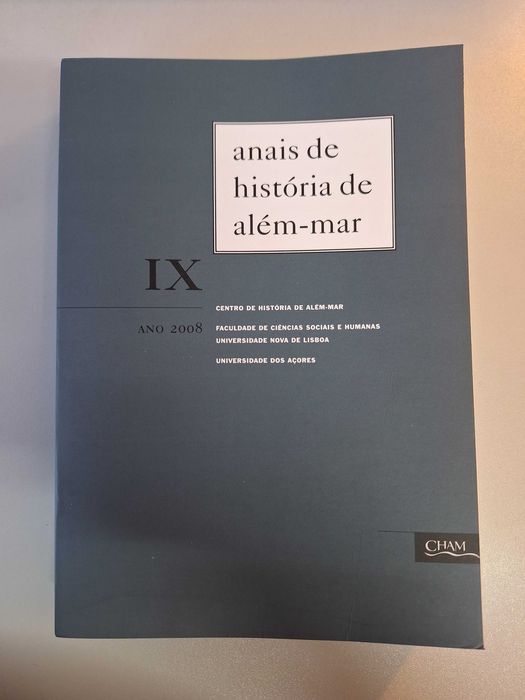 Anais de História de Além-Mar, volume 9, ano de 2008 Lumiar • OLX.pt