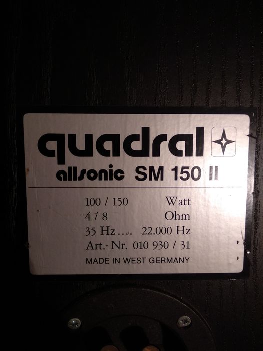 Продаю німецькі колонки Quadral Allsonic SM 150 II (обмін): 4 000 грн ...