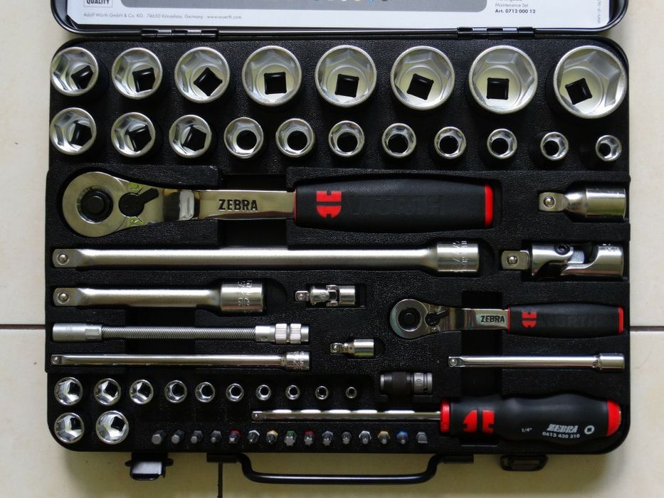 Nowy zestaw kluczy Wurth 1/2" i 1/4" nasadowych, klucze nasadowe Rozgarty • OLX.pl