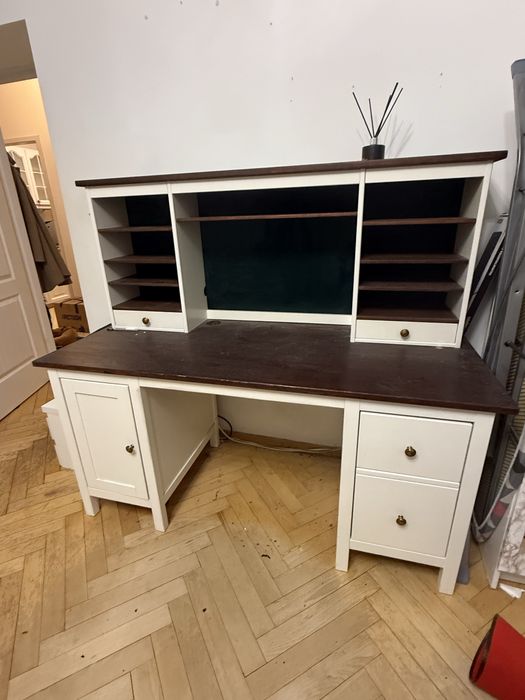 Ikea Hemnes Biurko Z Nadstawką Warszawa Ochota • OLX.pl