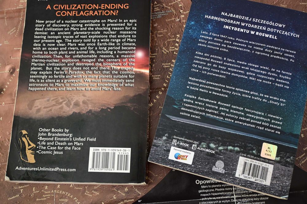 Roswell – Thomas Carey + Death on Mars – John Brandenburg | 2 książki ...