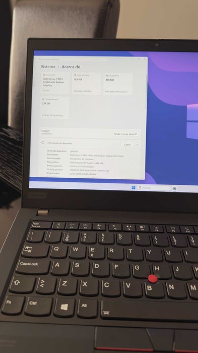 Lenovo ThinkPad T14 Gen 1 | 16GB RAM | Fatura + Garantia Benedita • OLX.pt