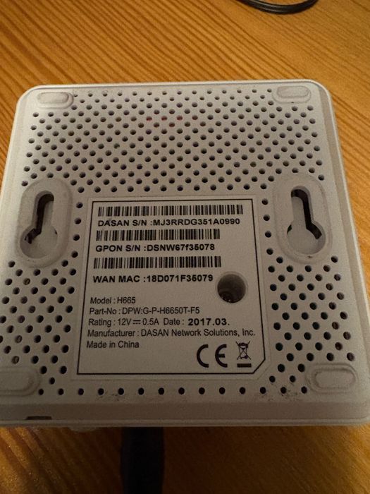 DASAN H665 GPON ONT 1X GE Optical Network Converter Kraków Bieżanów ...