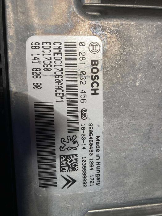 Модуль управления (ЭБУ) двигателем 9806460480 Peugeot/Citroen: 6 076 ...