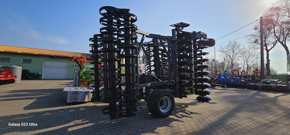 Brona talerzowa 4,0m 5,0m 6,0m BTCH50 wał ceownik tandem wózek HELAGRO ...