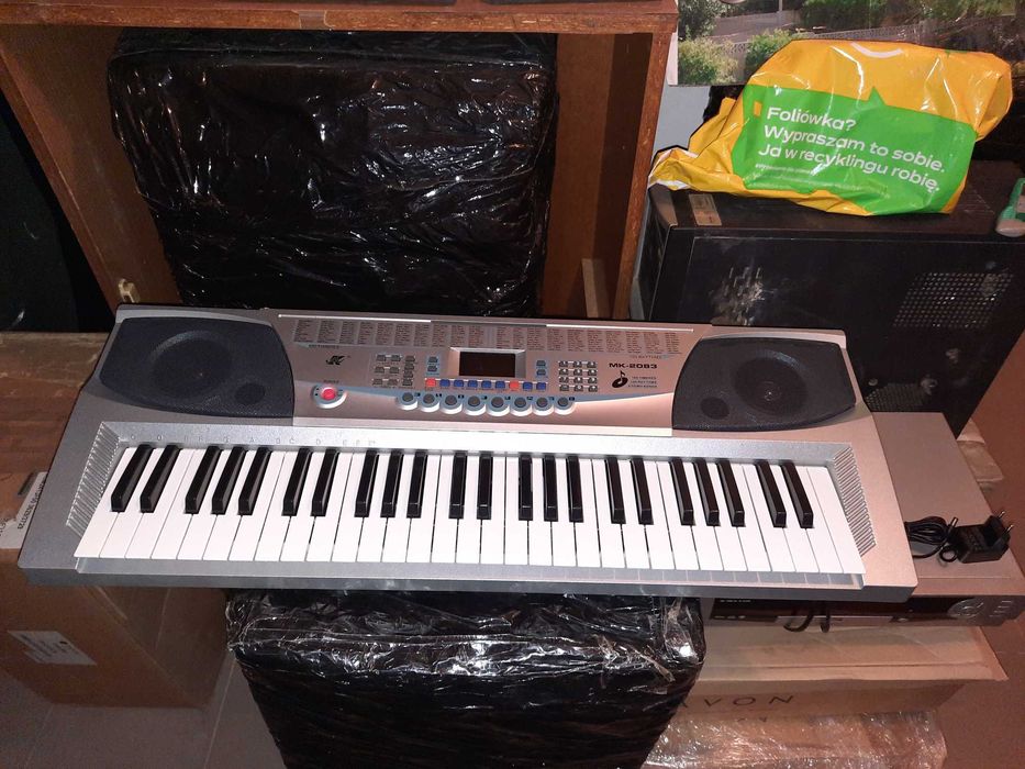 Keyboard MEIKE Organy MK-2083 Pianino do nauki gry Mikrofon Zasilacz ...