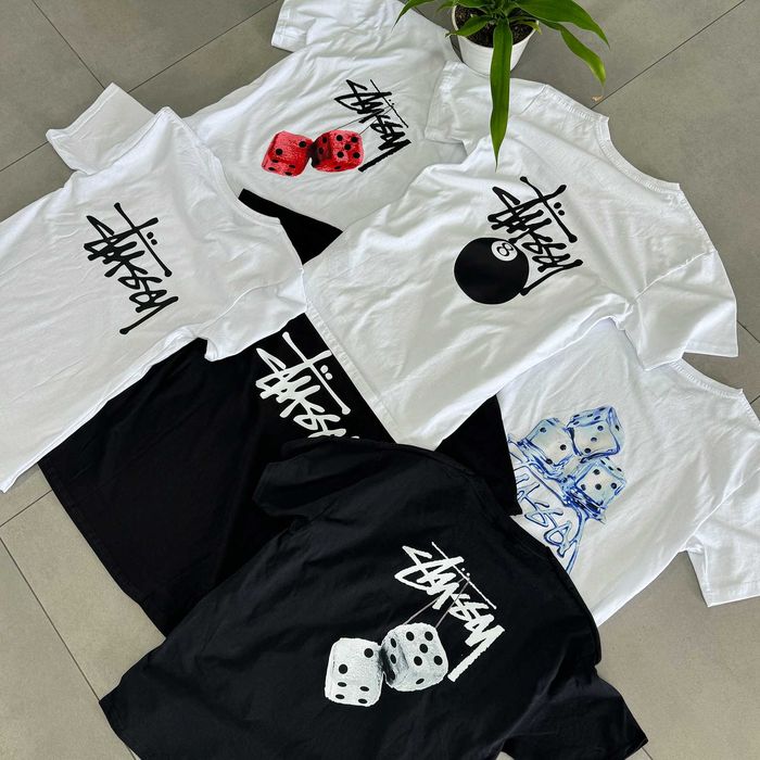 STUSSY Футболка - Стуси Різні лого - Big Logo COTTON 100'% (Бавовна ...