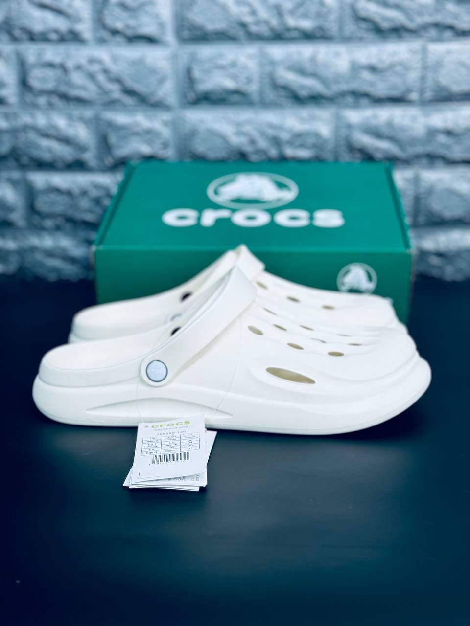 Женские шлепанцы crocs белые тапочки крокс: 699 грн. - Шльопанці Київ ...
