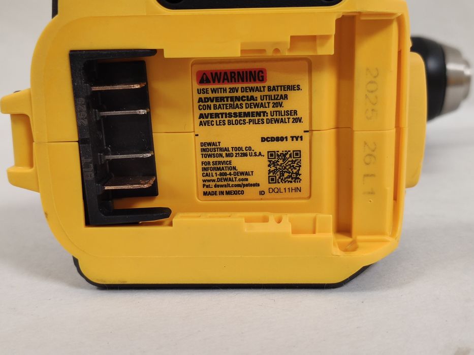 Безщітковий дриль шуруповерт DeWALT DCD801QQ2 XR POWERPACK™ 20Vmax: 12 ...