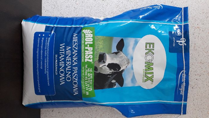 Premiks dla krów EKOMIX SOMIK bez GMO komórki somatyczne Strzelce ...