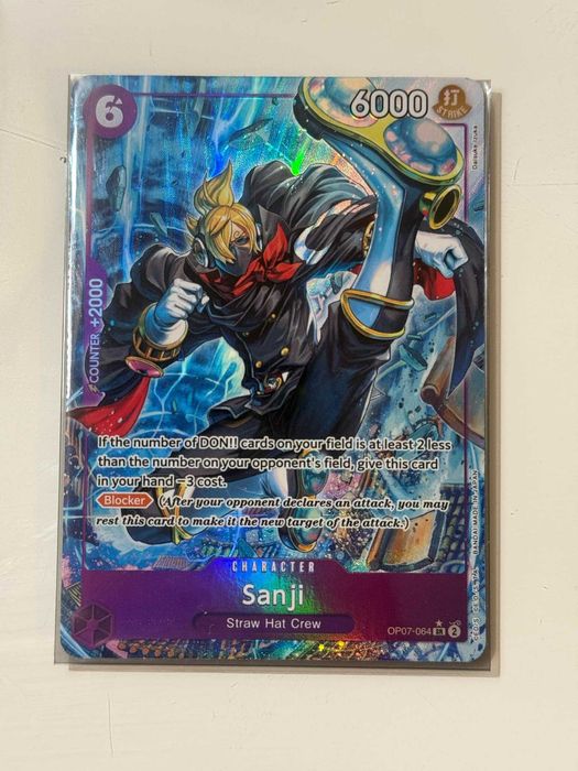 Karta Sanji (Parallel) Sanji (OP07-064) - One Piece TCG Zielona Góra • OLX.pl