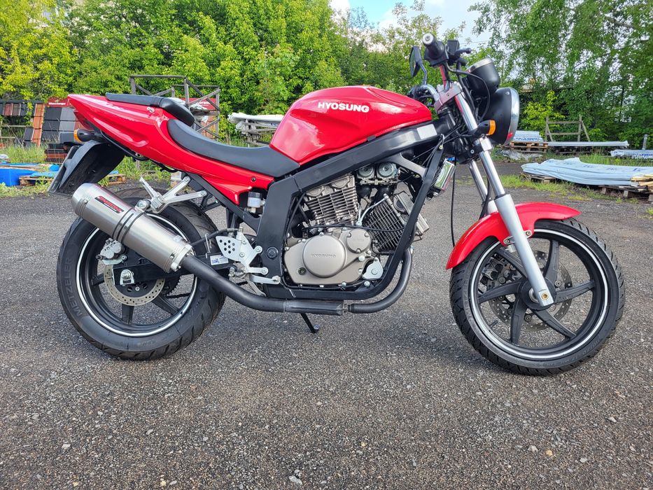 Jak nowy Hyosung Gt 125, tlumik honda cbr Kiełpin Poduchowny • OLX.pl