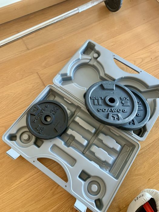 Set de halteres domyos da Decathlon Alhos Vedros • OLX.pt