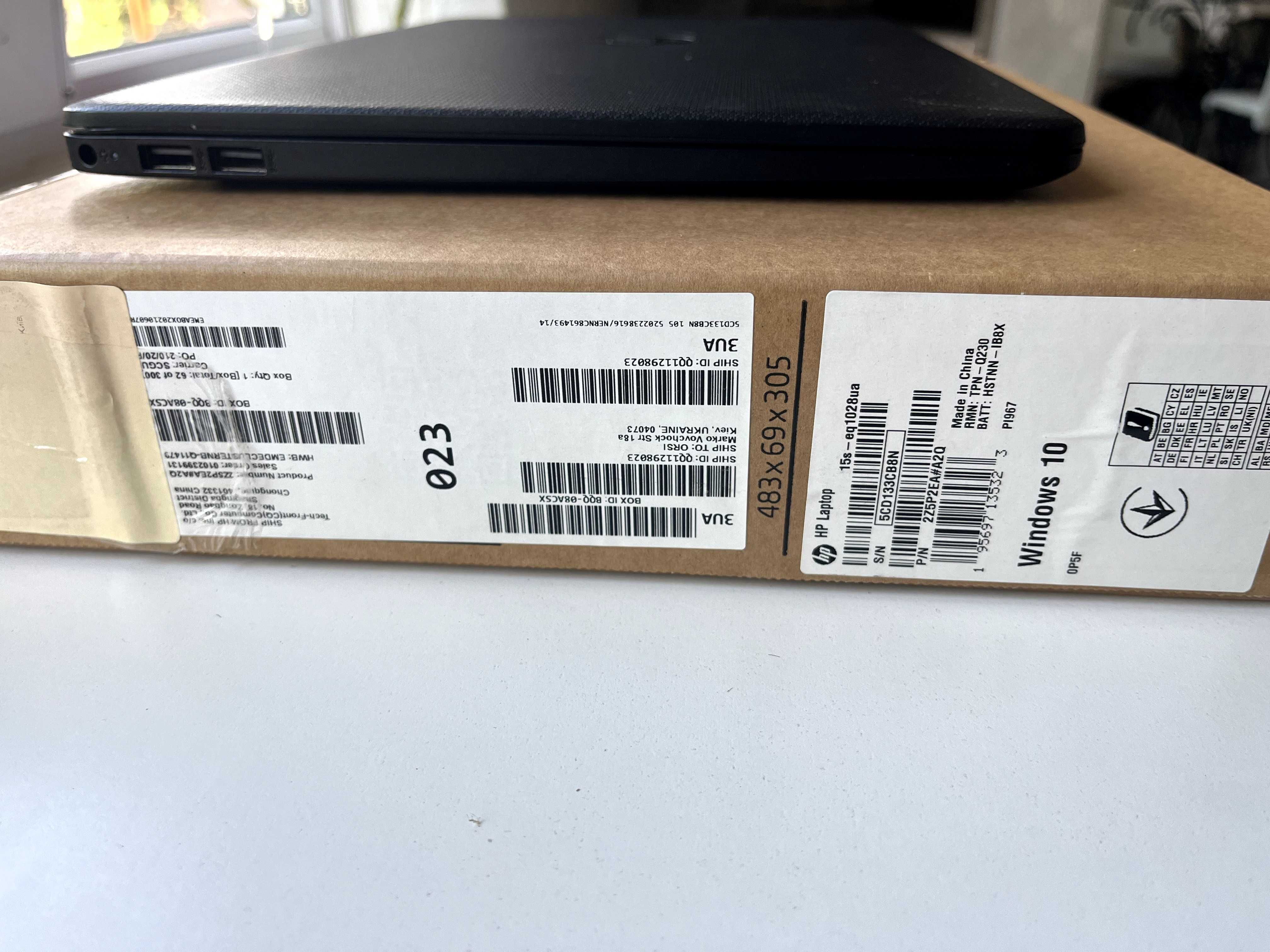 Ноутбук HP 15s-eq1028ua "15.6": 6 999 грн. - Ноутбуки Николаев на Olx