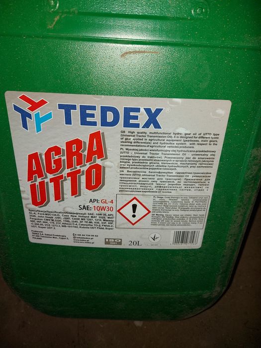 Olej utto 10w30 tedex 20l Polskie Łąki • OLX.pl