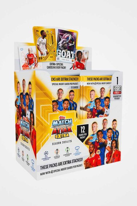 BOX nowość Match Attax Extra Topps TCG KARTY piłkarskie saszetki 24 X ...