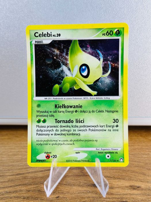 Celebi HOLO 7/123 - Diament i Perła Tajemne Skarby Polska Karta Pokemon ...