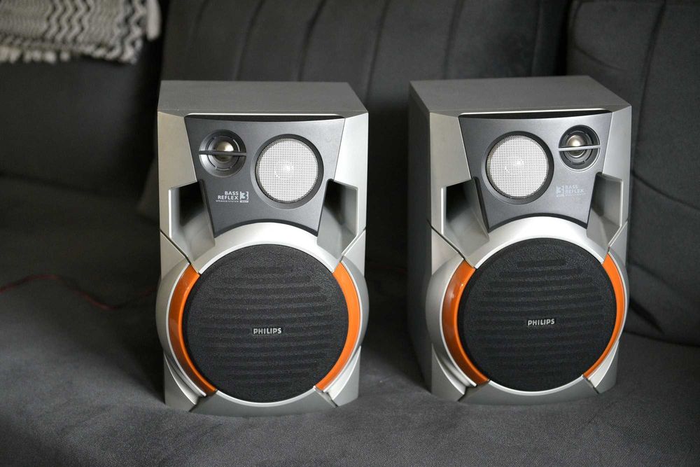 Mocne głośniki kolumny Philips FWB-C355/01, 6 Ohm, super stan Leopoldów ...