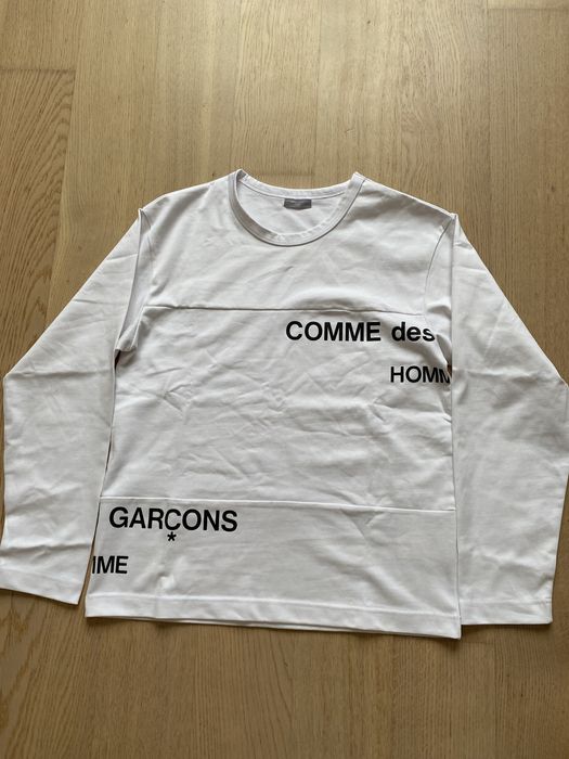 Лонгслів Comme des garcons homme 2001 split logo longsleeve: 2 900 грн ...