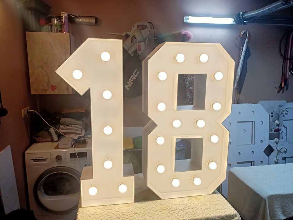 Cyfra 18 Dekoracja Urodziny LED Gorzkowice • OLX.pl