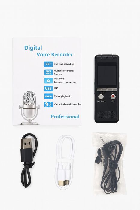 Dyktafon Digital Voice Recorder 64GB kolor czarny Bydgoszcz • OLX.pl