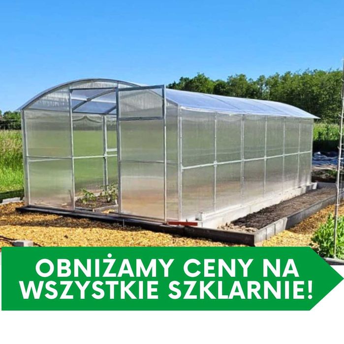 Szklarnia Proste ściany Poliwęglan 6mm 3x4 3x6 3x8 3x10 profil 40x20 ...