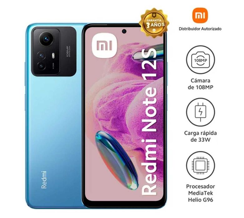 Xiaomi Redmi Note 12S 8GB/256GB Azul 100% NOVO + Watch Oferta Sintra ...