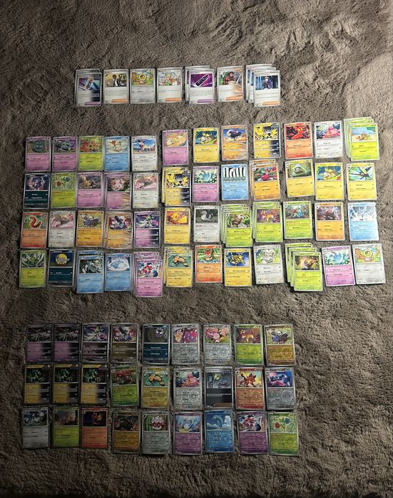 Bulk 101 kart Pokemon TCG Scarlet&Violet Temporal Forces Świerże Górne • OLX.pl