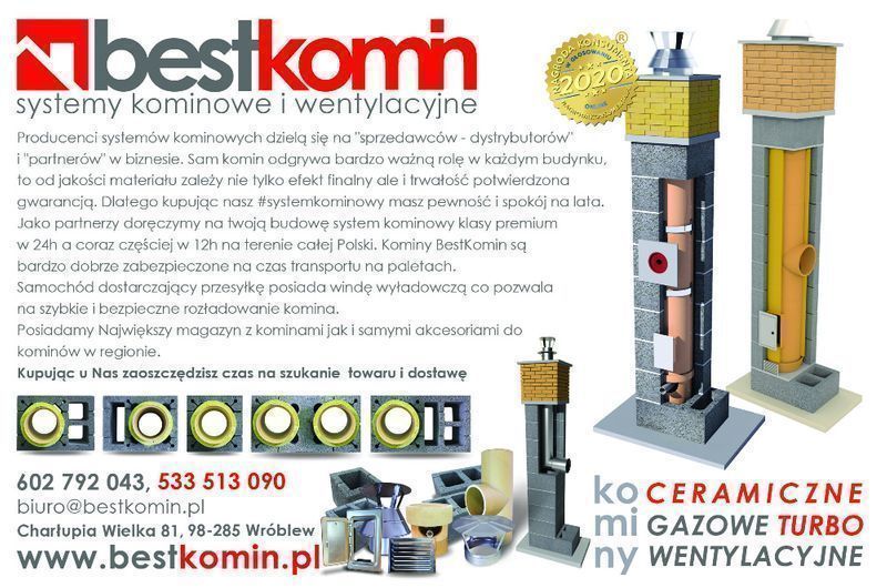 5m KW2+W2 Fi 200 BKU Komin ceramiczny Wentylacyjne Pustaki kominowe Świdnik • OLX.pl